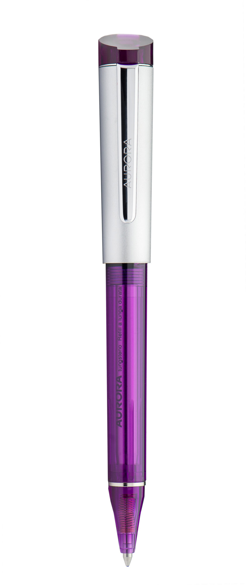 Шариковая ручка Aurora Kappa Violet satin chrome CT, в подарочной коробке K35-VI