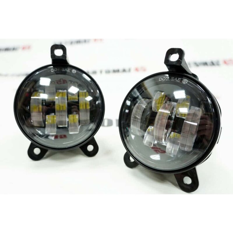 C2R Фары п/туманные 7 линз LED Приора 2170 Нива Шевроле Niva Газель 50W 5000LM 2шт гарант 3 мес