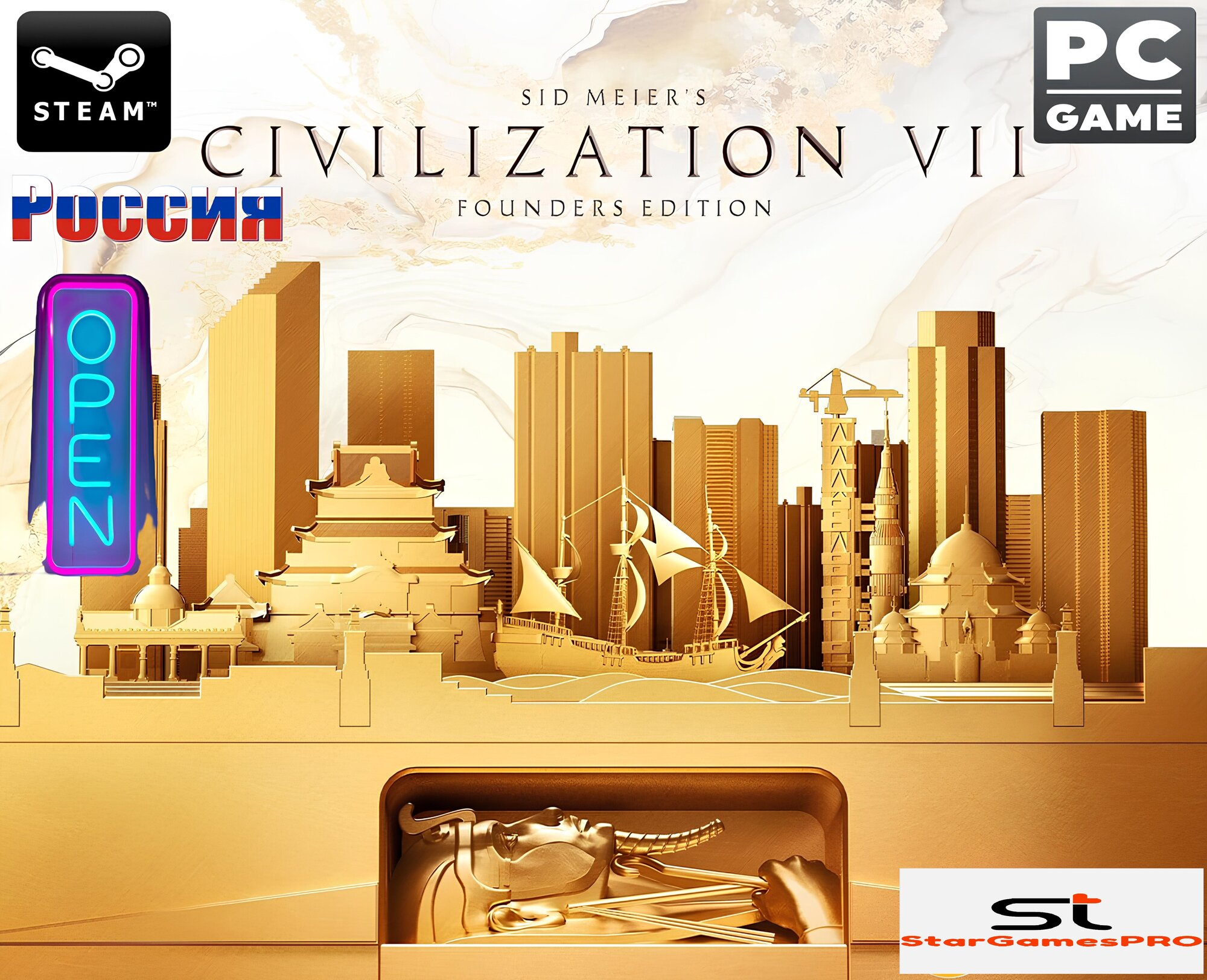 Sid Meier's Civilization VII - Founders Edition все DLC игра на аккаунте для ПК с OFF активацией для Steam (PC) РФ + СНГ