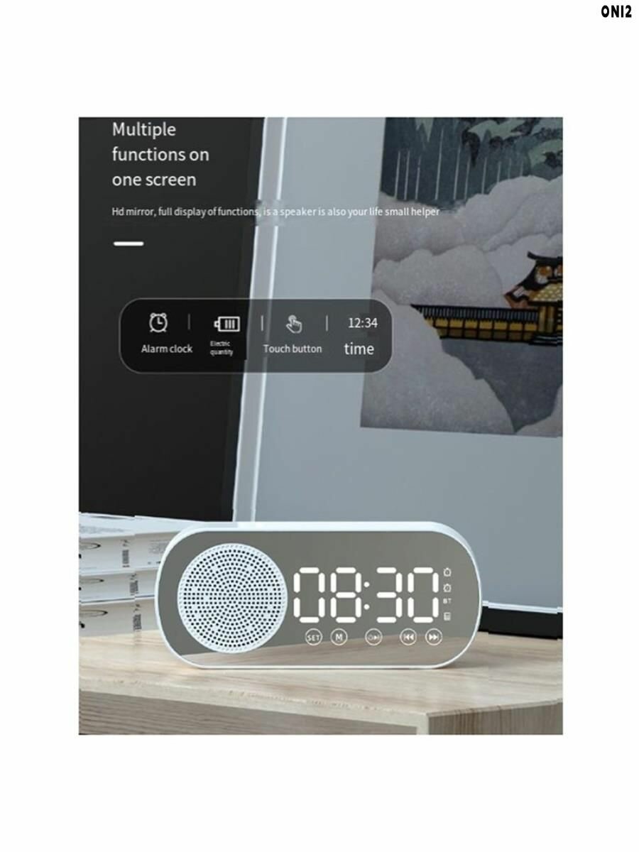 W9Беспроводной Bluetooth-Динамик С Радиоприемником И Двойным Будильником Из Пластика ABS Для Дома Офиса, Розовый