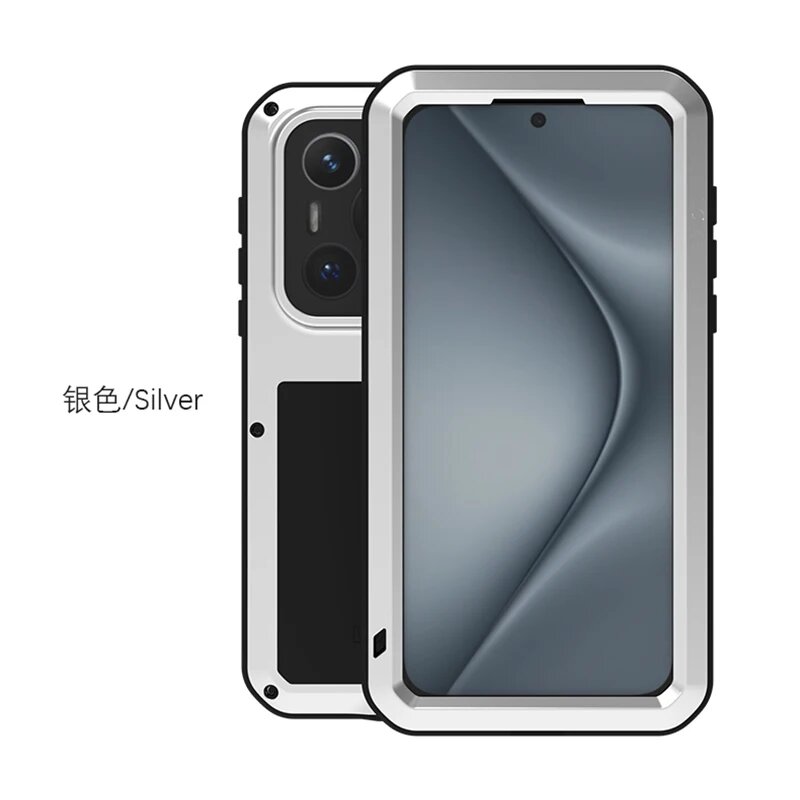 Чехол Love Mei Huawei Pura 80 Pro No glass, серебристый