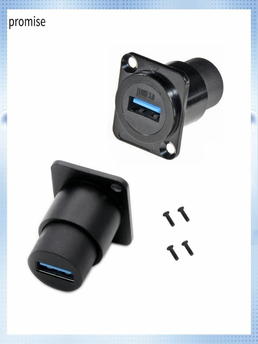 Разъем USB3.0 Мама-Мама USB 3.0 D-Типа USB-Переходник Для Монтажа На Панели Без Пайки