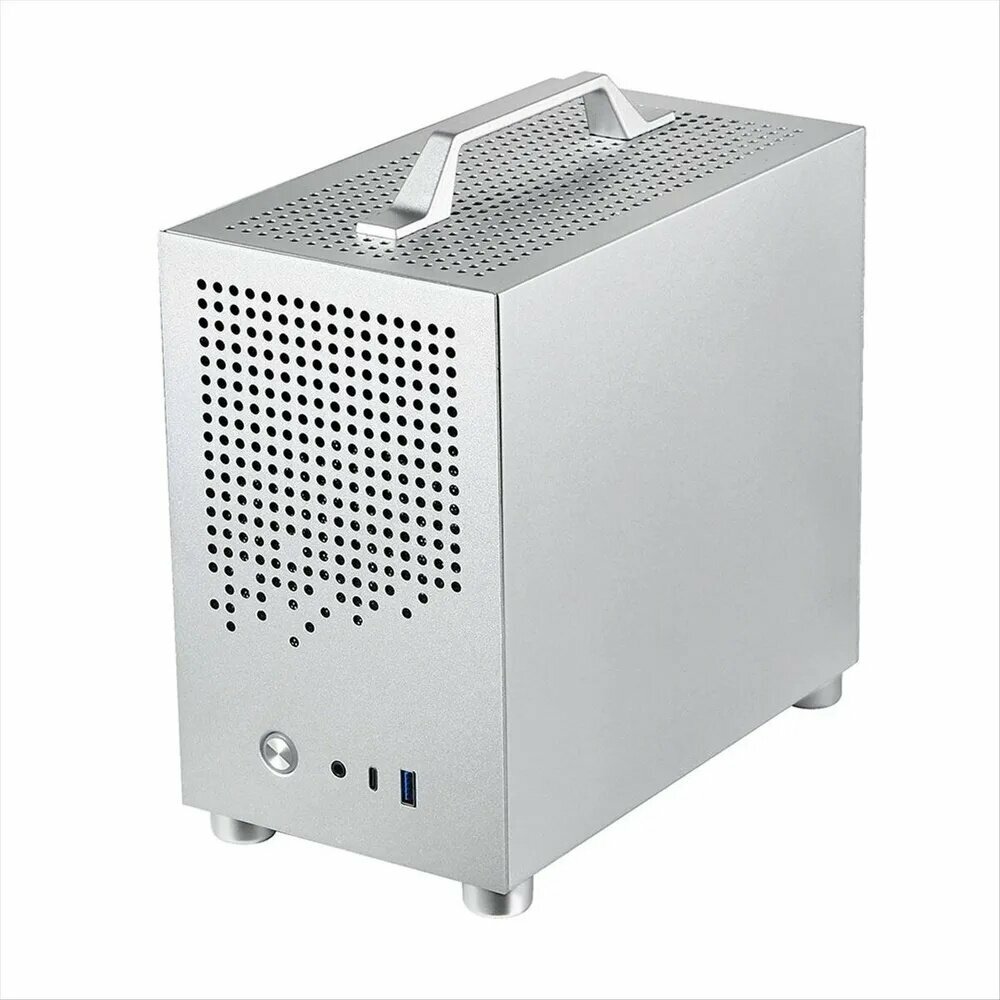 Корпус Micro-ITX Для ПК SKTC A17 SGCC Компьютера Серебристый