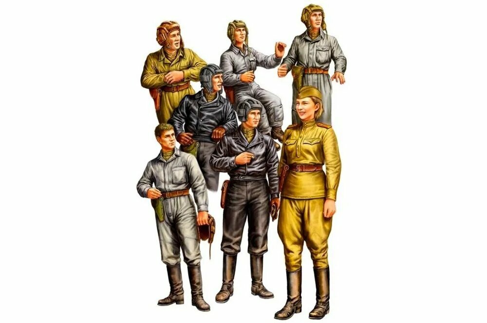 HobbyBoss 84411 1/35 Русские солдаты-танкисты