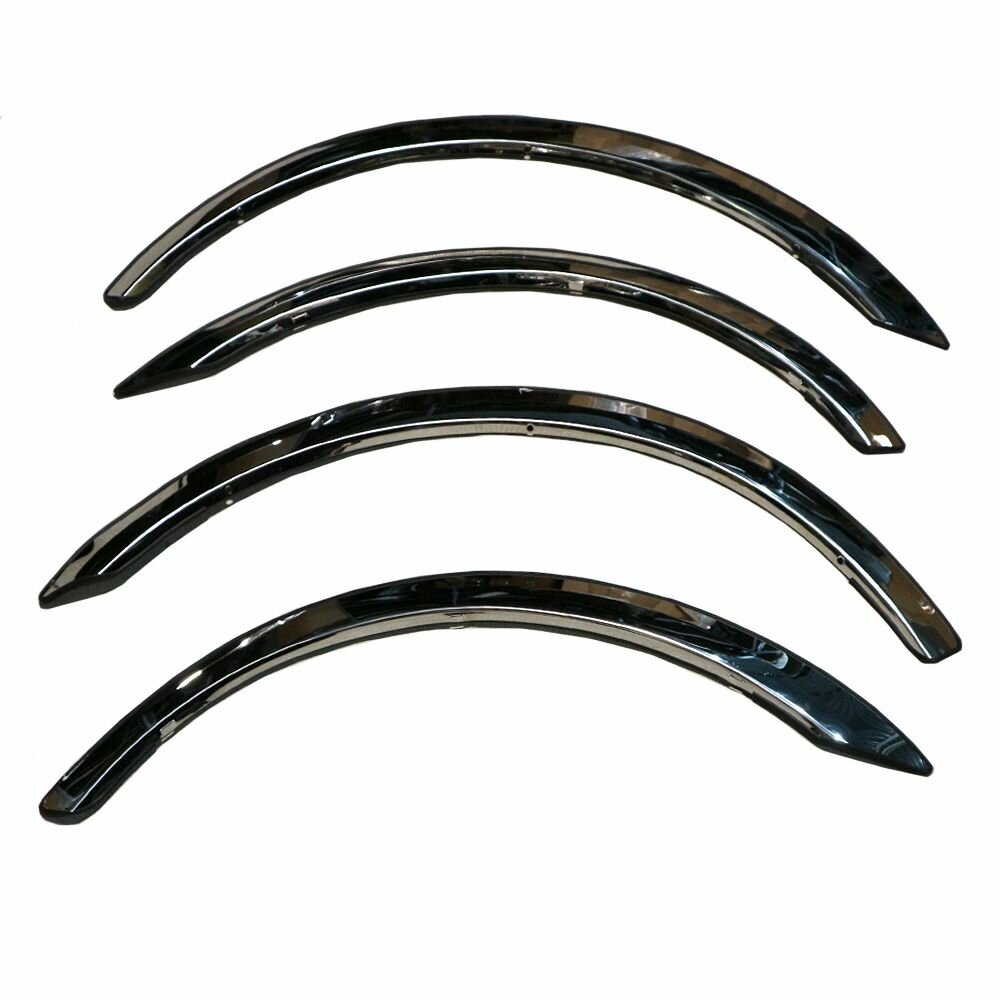 Хромированные накладки на арки колес Nissan Livina L10 2006-2013 короткие / Ниссан Ливина Л10 2006-2013