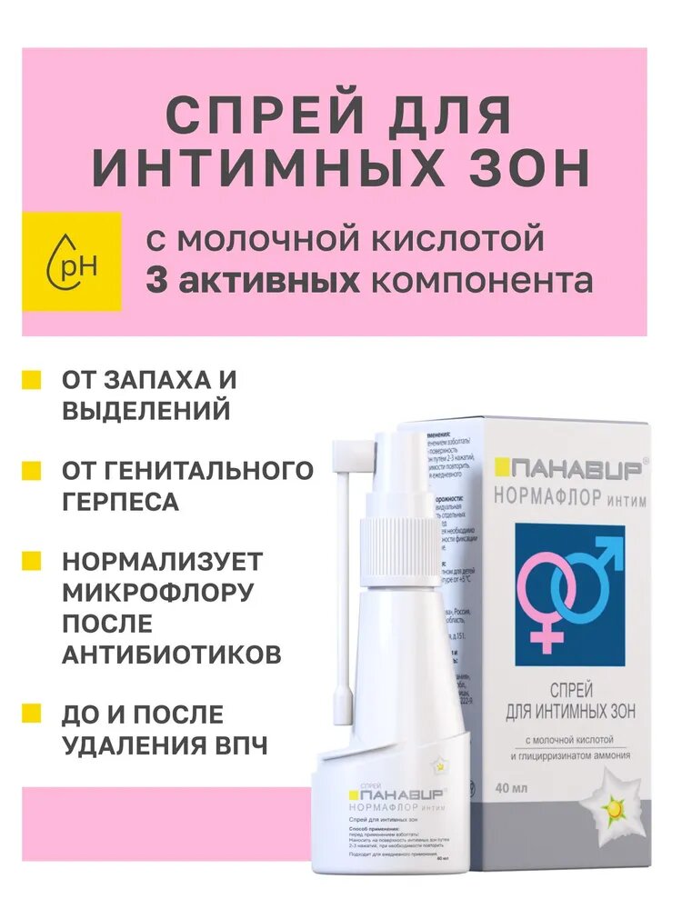 Панавир Средство для интимной гигиены 40 мл