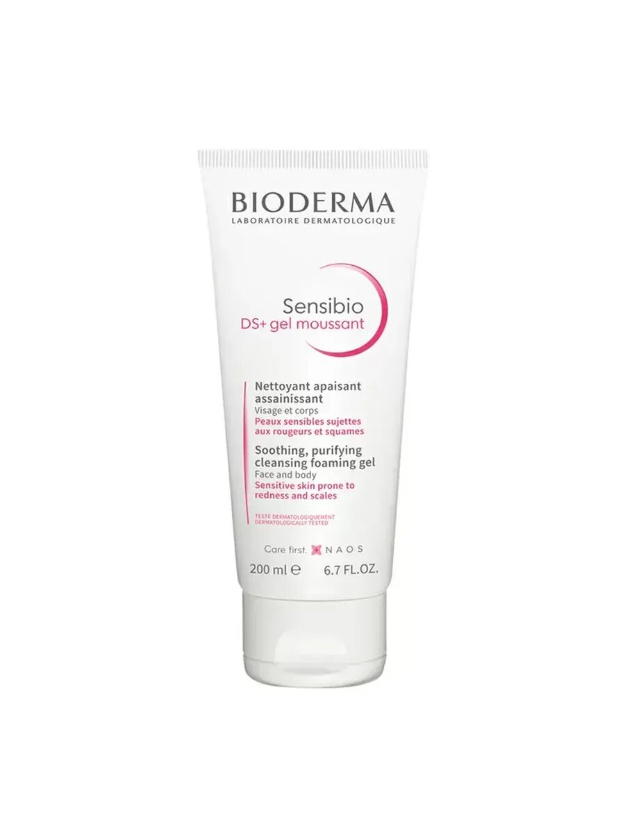 BIODERMA Sensibio DS+ Soothing purifying cleansing ge 200 мл