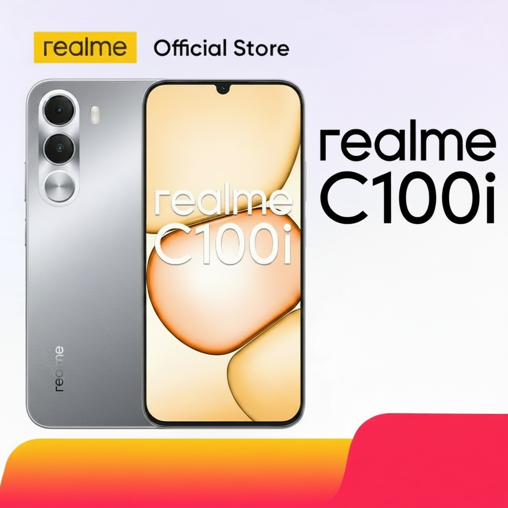 [Быстрая доставка] Смартфон realme C100i ArmorShell ™ Защита IP64, аккумулятор 7000 4GB 128GB Grey
