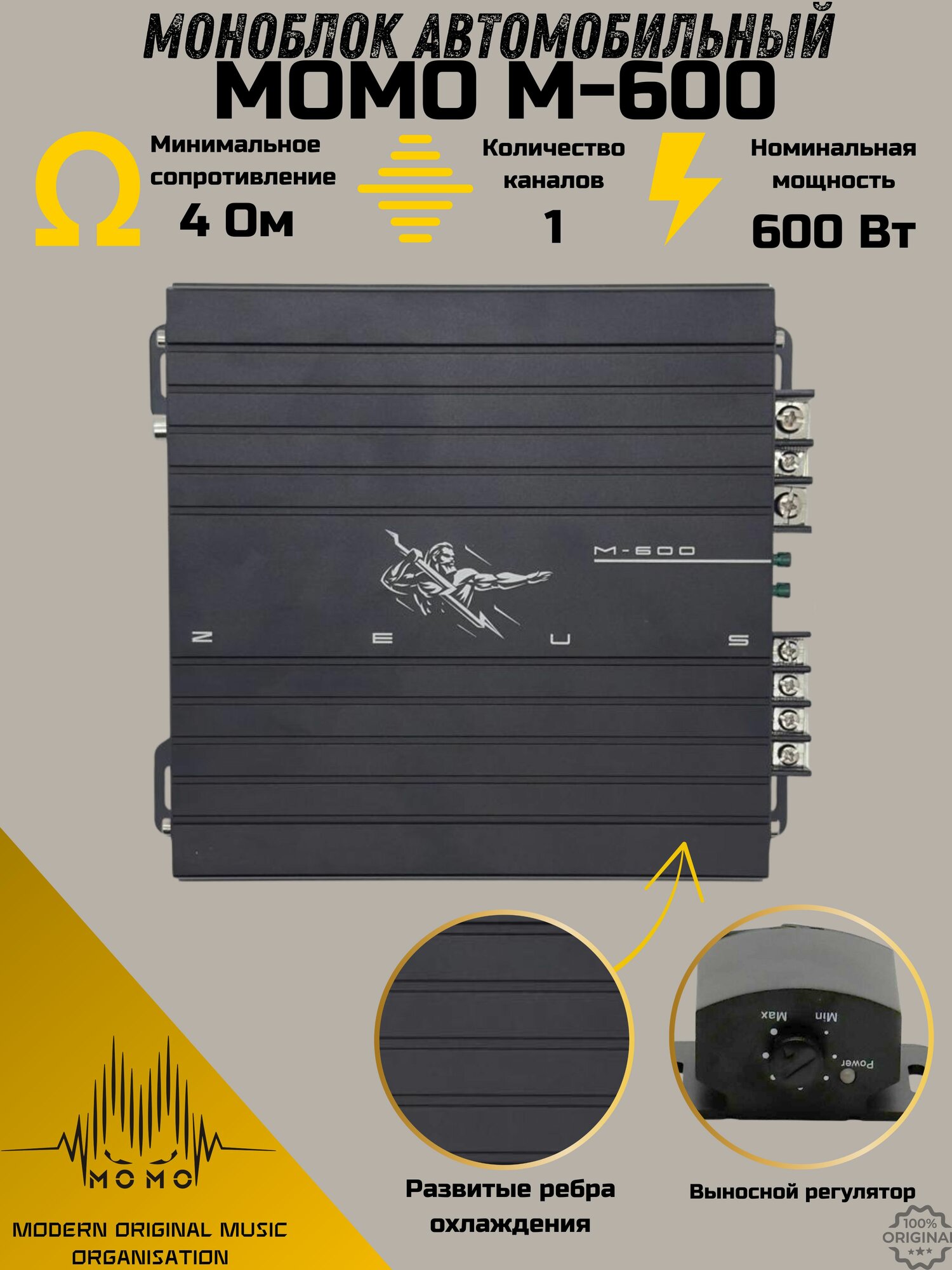 Моноблок автомобильный ZEUS M-600