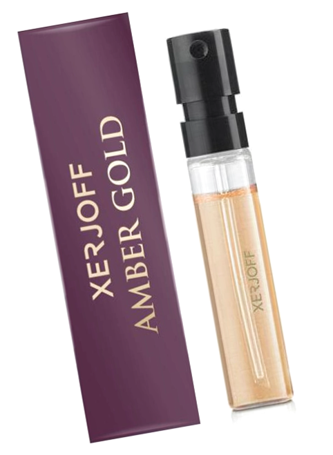 Духи унисекс Ксерджофф Амбер Голд 2 мл пробник - Xerjoff Amber Gold миниатюра золотого амбрового аромата