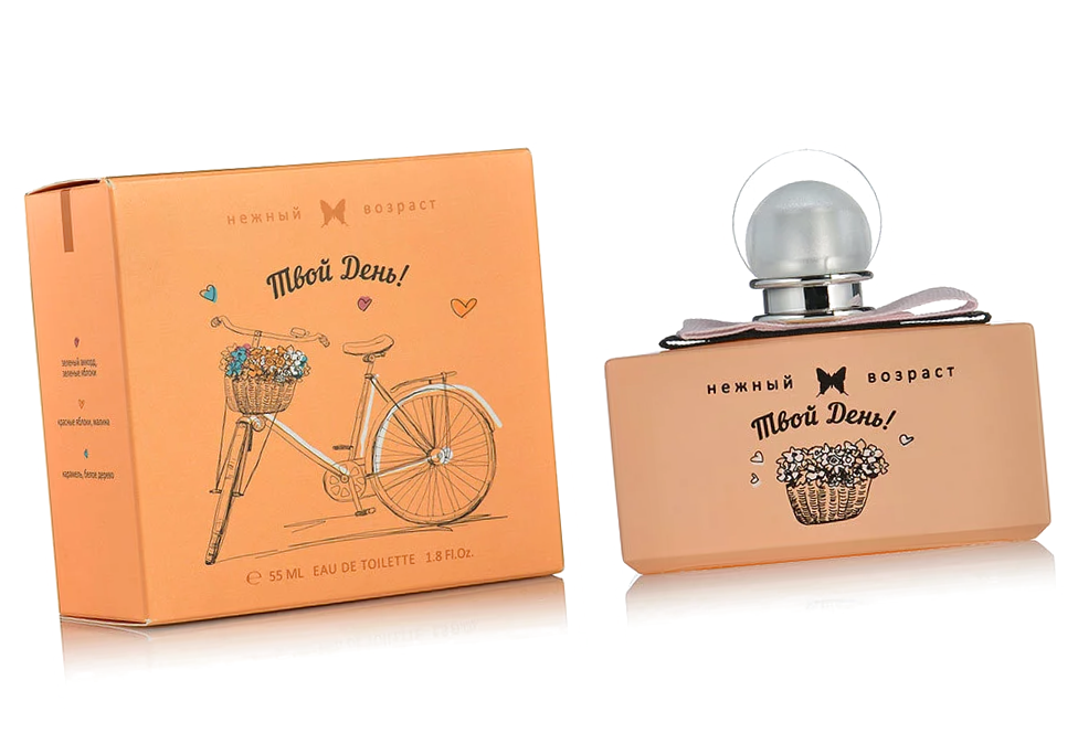 Eau de toilette парфюм 21 Век Твой День 55 мл для женщин / Parfum XXI Нежный Возраст