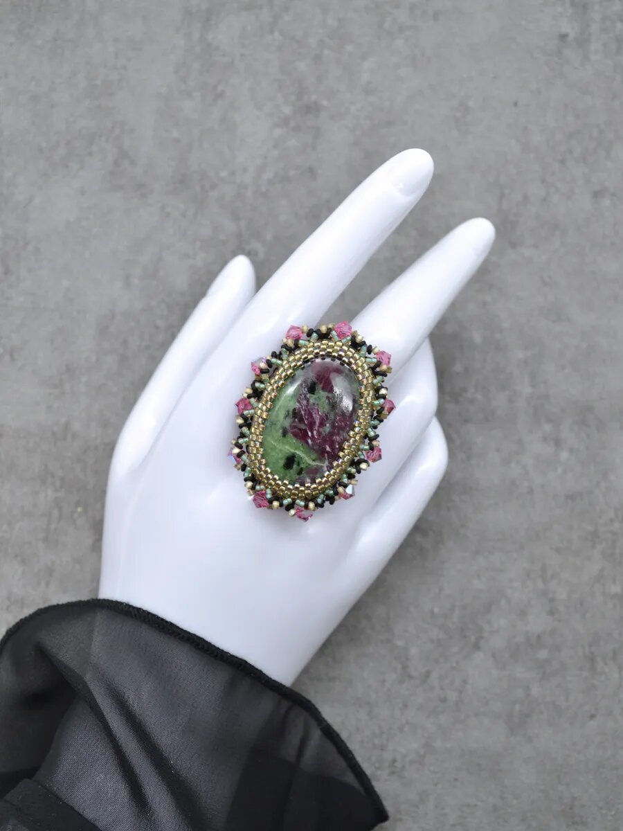 Кольцо, кристаллы Swarovski, кристалл