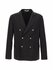 Пиджак Paolo Pecora Double-breasted flap pocket blazer, размер 50, черный