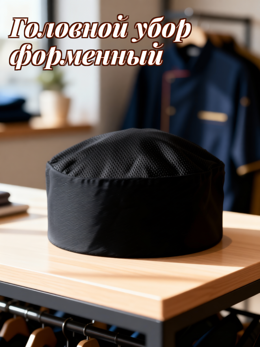 Шапка Повара Комфортная Шапка Из Хлопка Для Мужчин И Женщин Размер 18.50X18.50X8.50Cm