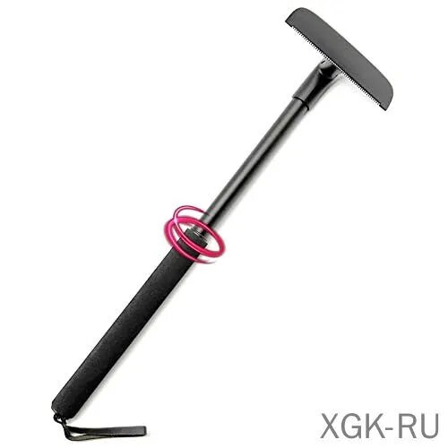 Безопасное удаление волос на спине удобным бритвенным прибором с подвижной рукояткой
