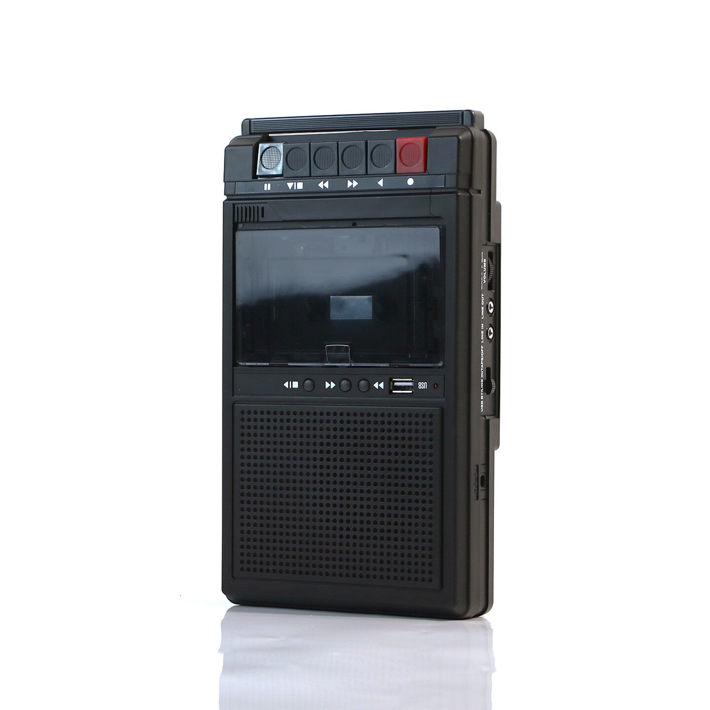 Портативный кассетный магнитофон с колонками, Bluetooth, USB MP3, ретро плеер для записи и воспроизведения аудио