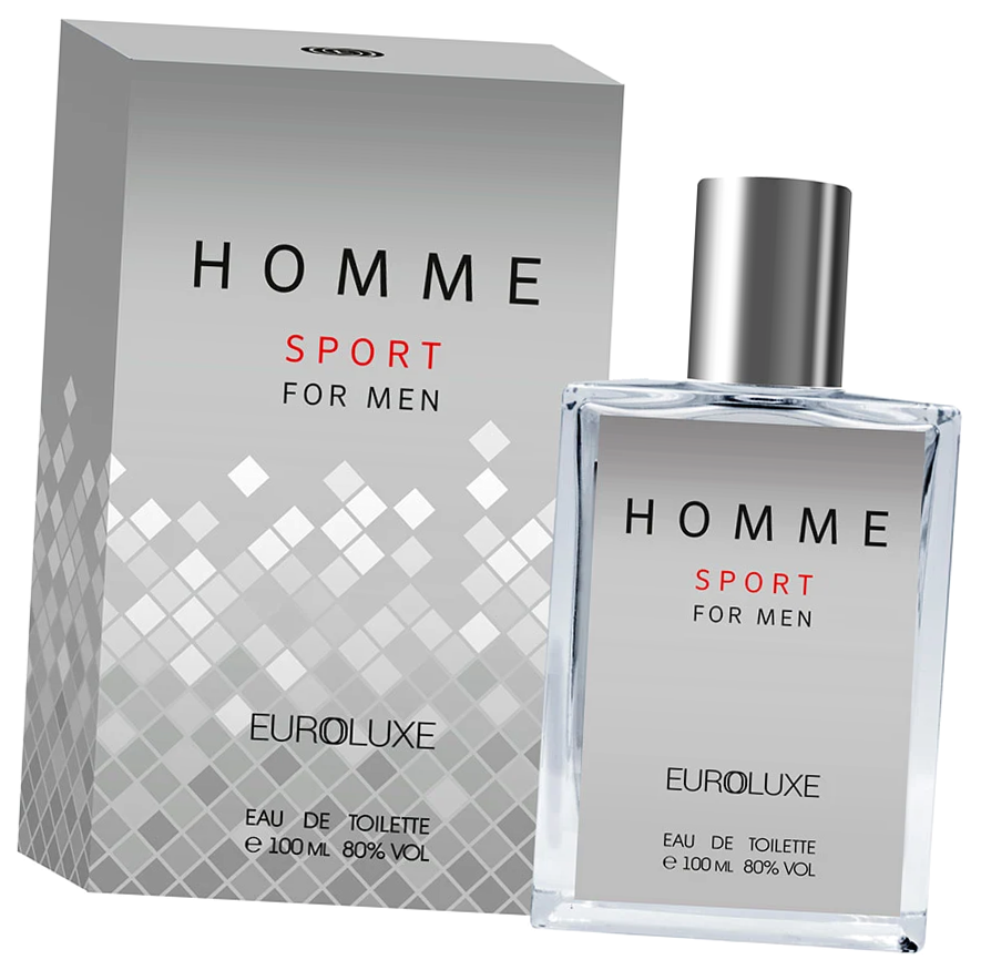 Мужская туалетная вода Euroluxe Homme Sport 100 мл - Евролюкс Хомме Спорт eau de toilette