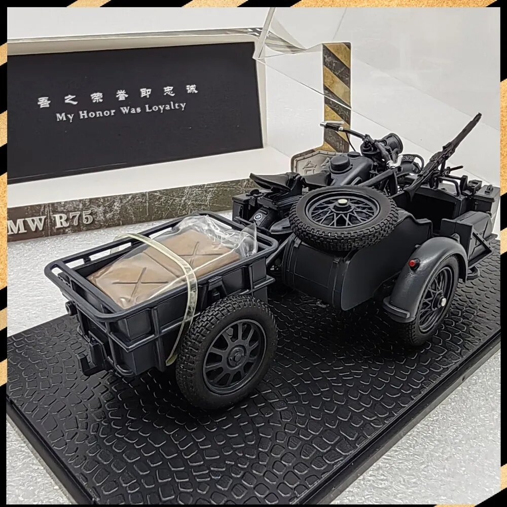 1/24 Немецкая модель трехколесного велосипеда BMW R75