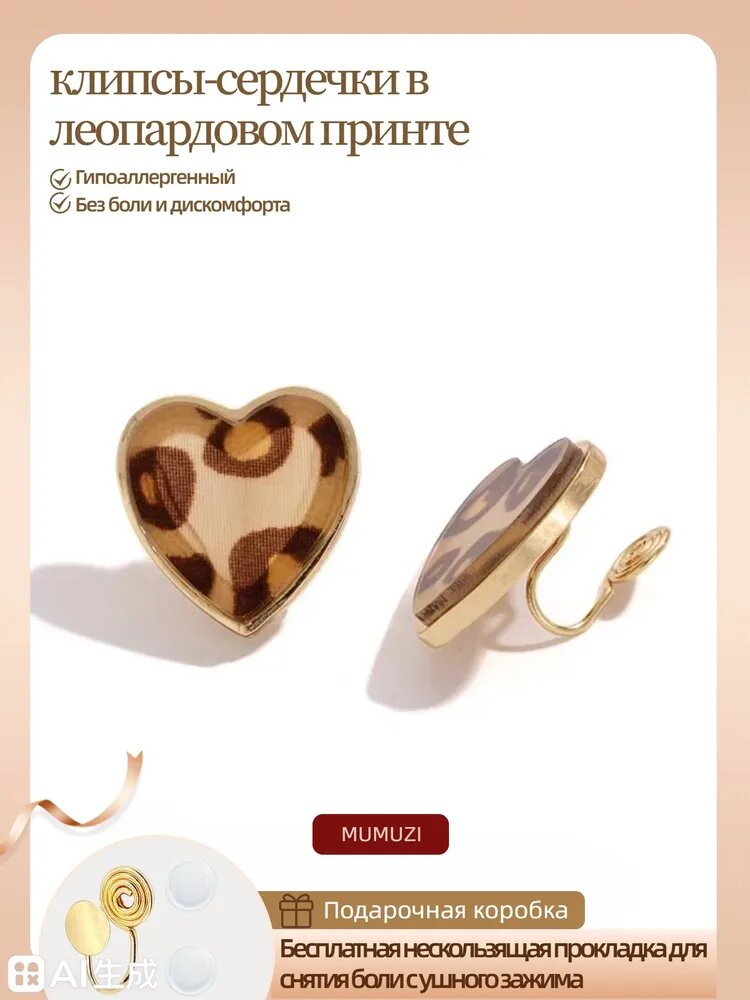 Серьги клипсы