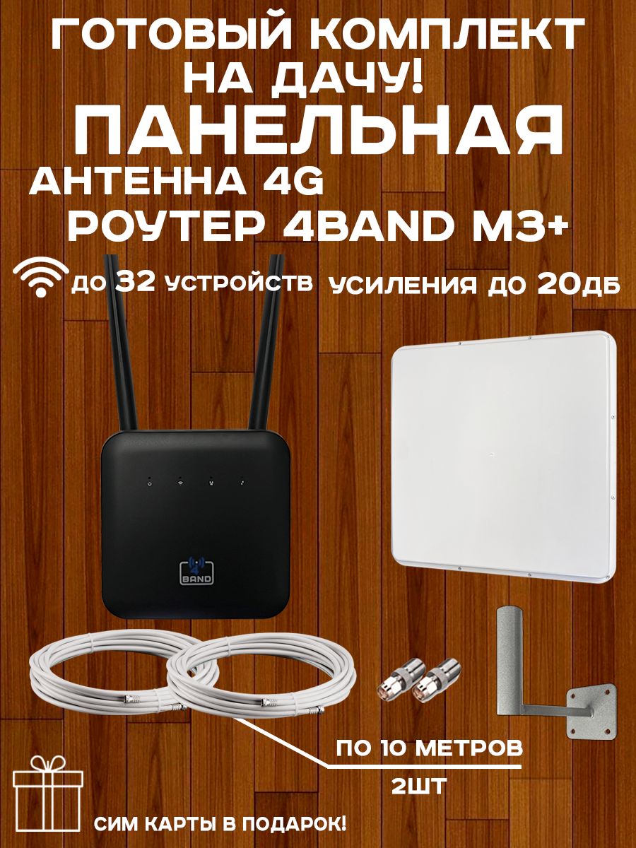 WiFi роутер M3 с внешней антенной MIMO 20dbi