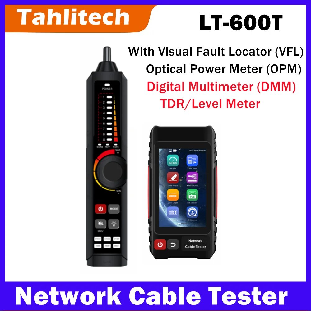 TahLiTech Тестер сетевых кабелей RJ45 LT-600T