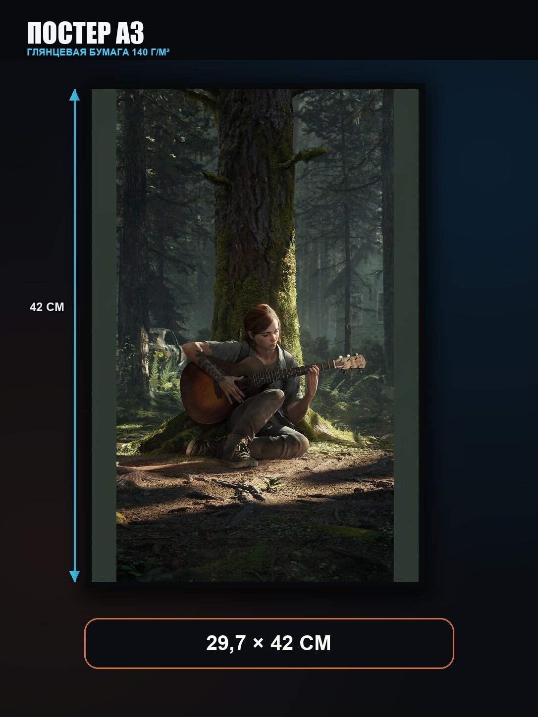 Плакат The Last of Us Истории — яркая игровая иллюстрация A3