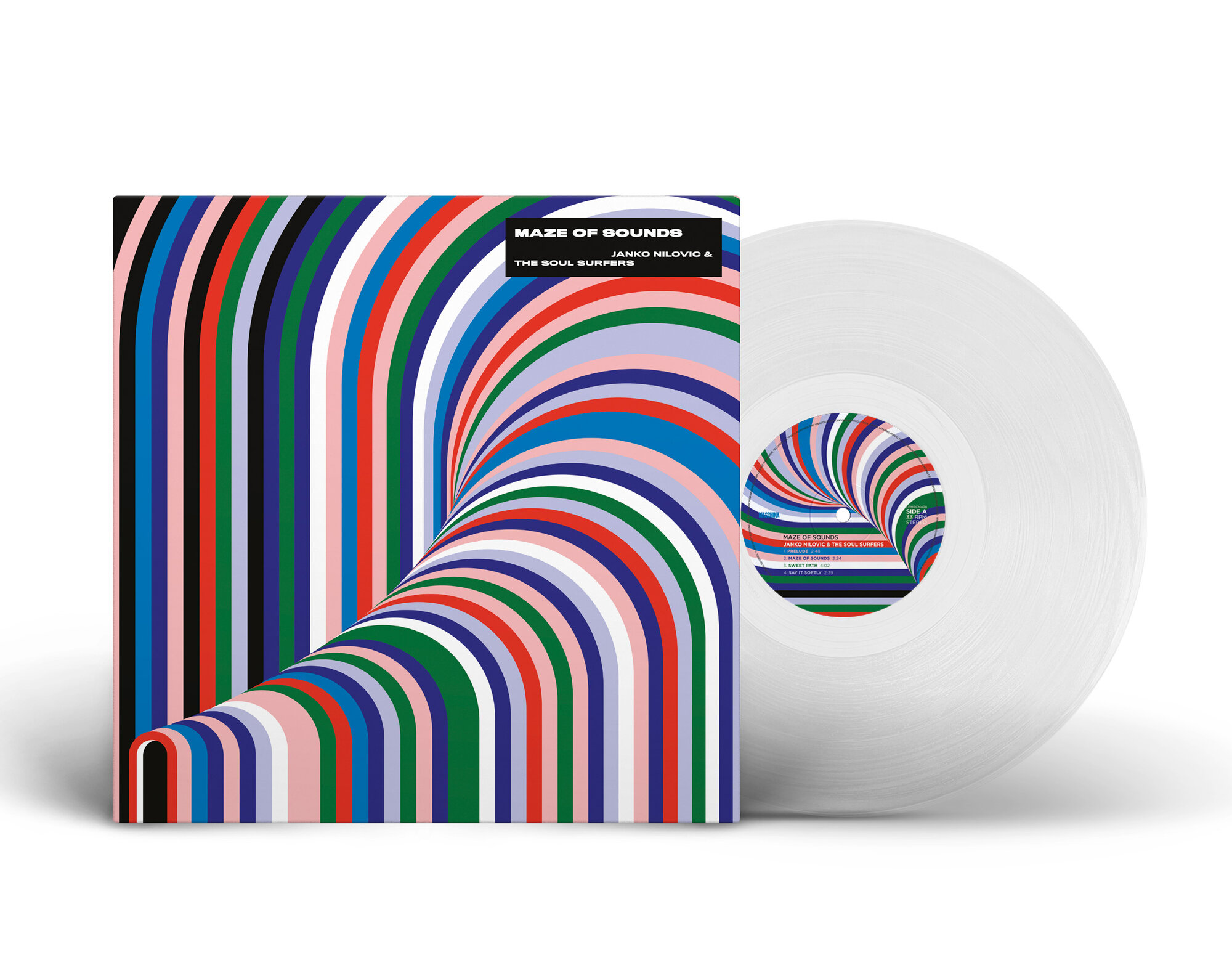 Виниловая пластинка: Janko Nilovic & The Soul Surfers – «Maze Of Sounds» (2020/2026) [Limited Ultra Clear Vinyl]