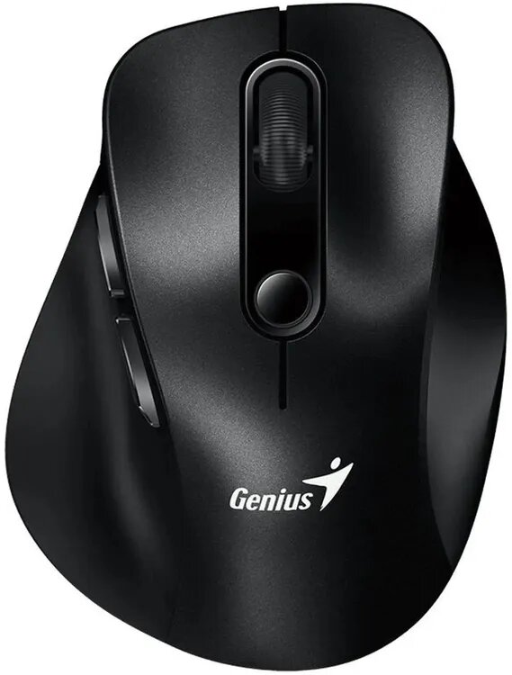 Мышь беспроводная Genius Ergo 9000S, Bluetooth/Радио, вертикальная, оптическая, USB, 2400dpi, черный