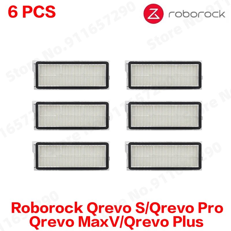 Комплект запчастей для Roborock Qrevo S/Pro/MaxV/Plus Серый, Filter X6