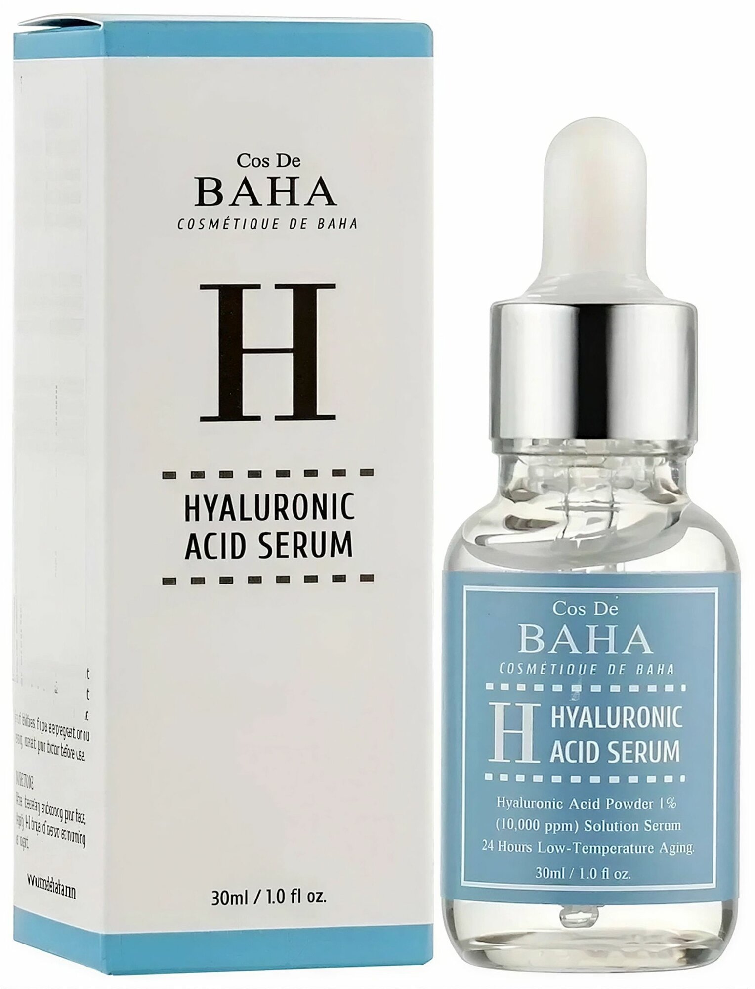 Cos De BAHA Сыворотка для лица с гиалуроновой кислотой Hyaluronic Acid Serum H 30мл