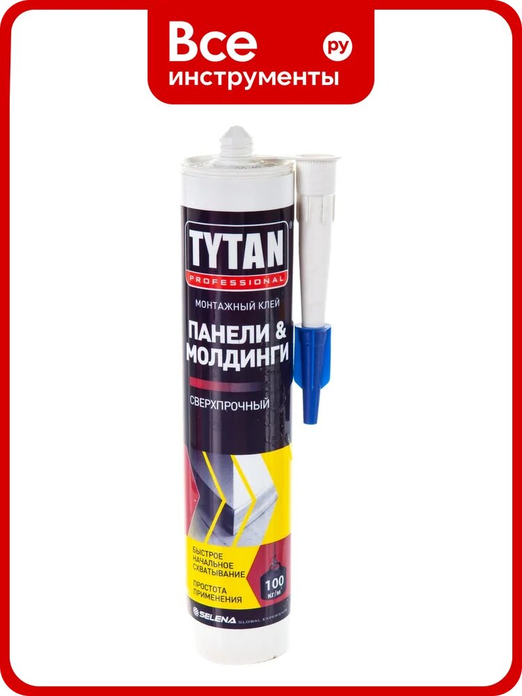 Монтажный клей Tytan PROFESSIONAL Панели & Молдинги, бежевый 310мл 96283 27102