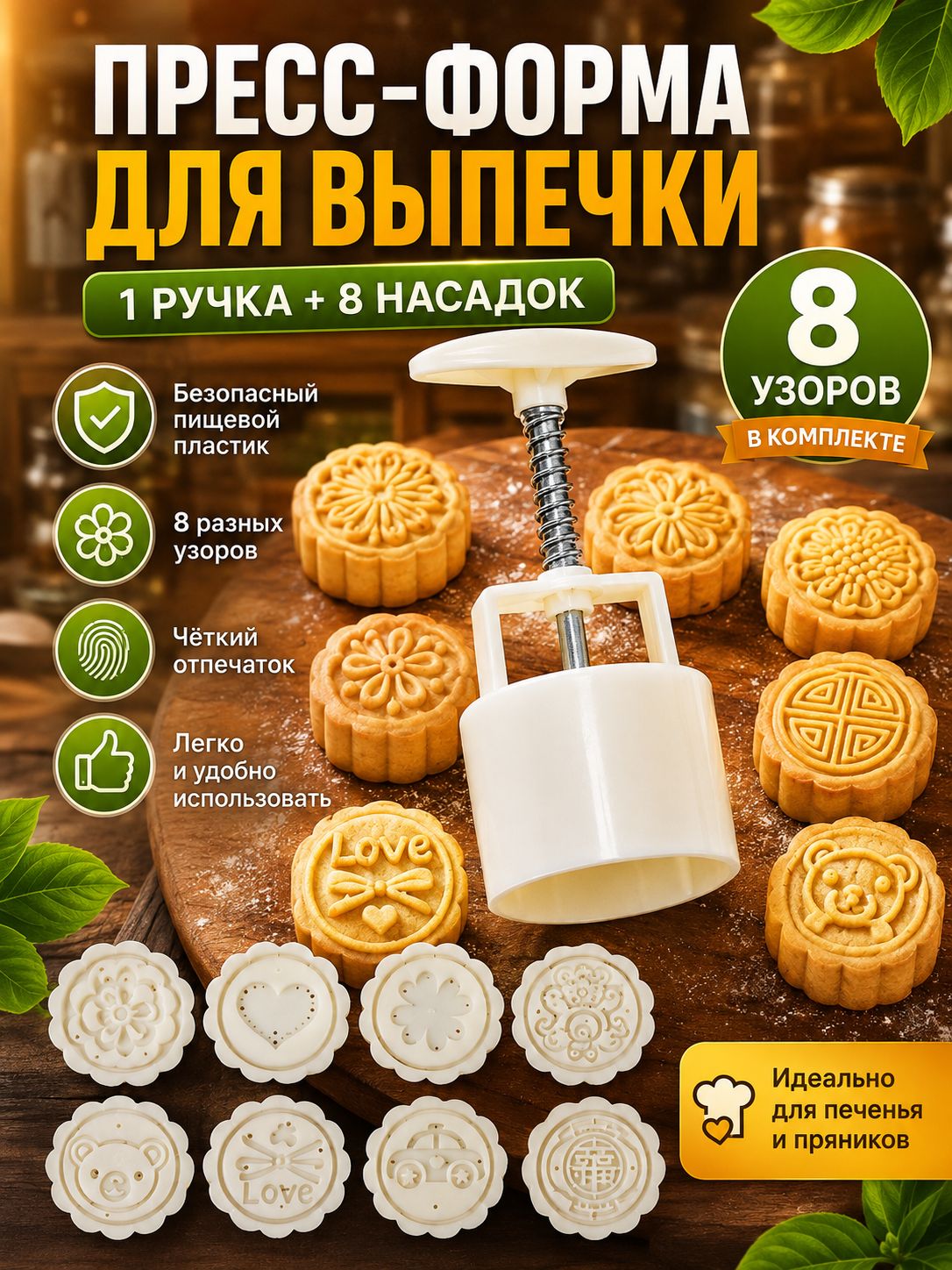 Набор для выпечки, 14.5 см х 4.5 см, 9 предм.
