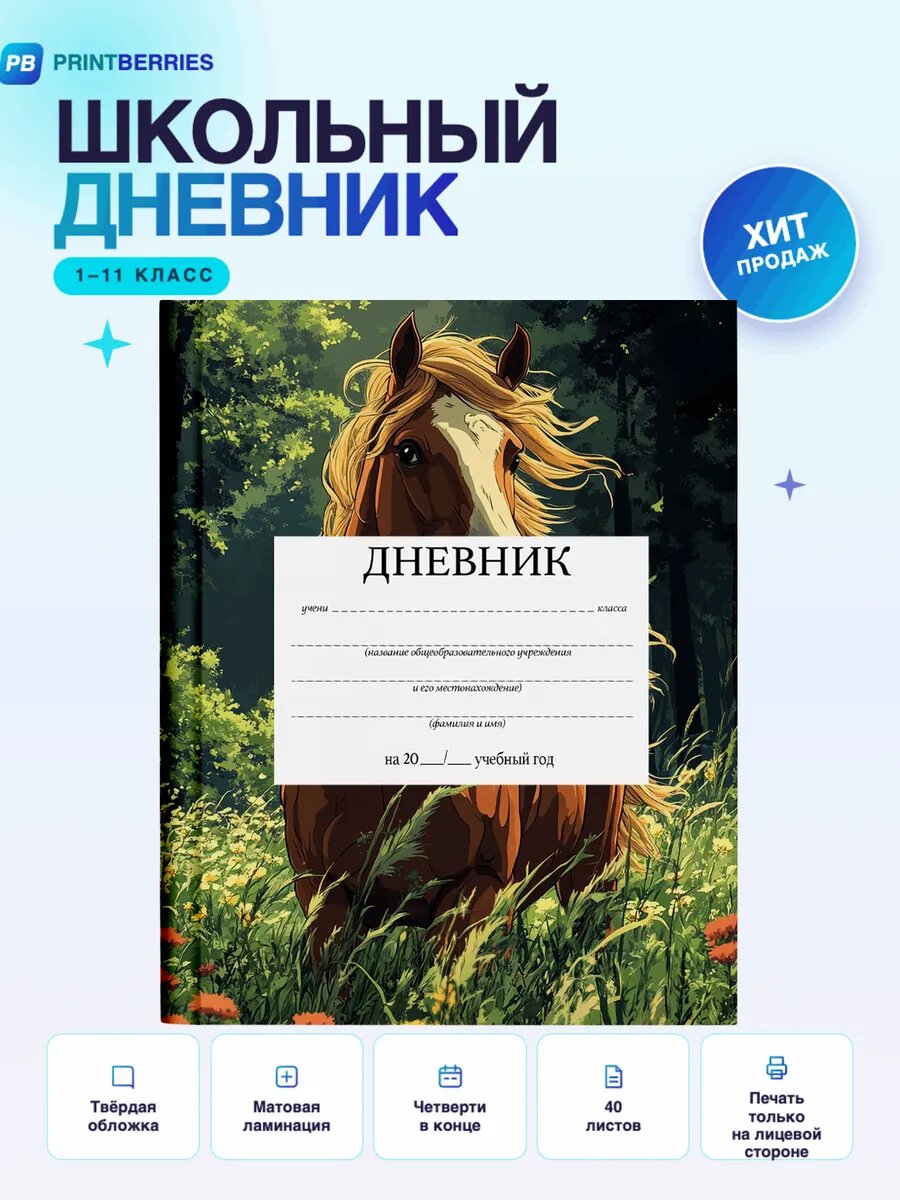 Школьный дневник Лошадь милый