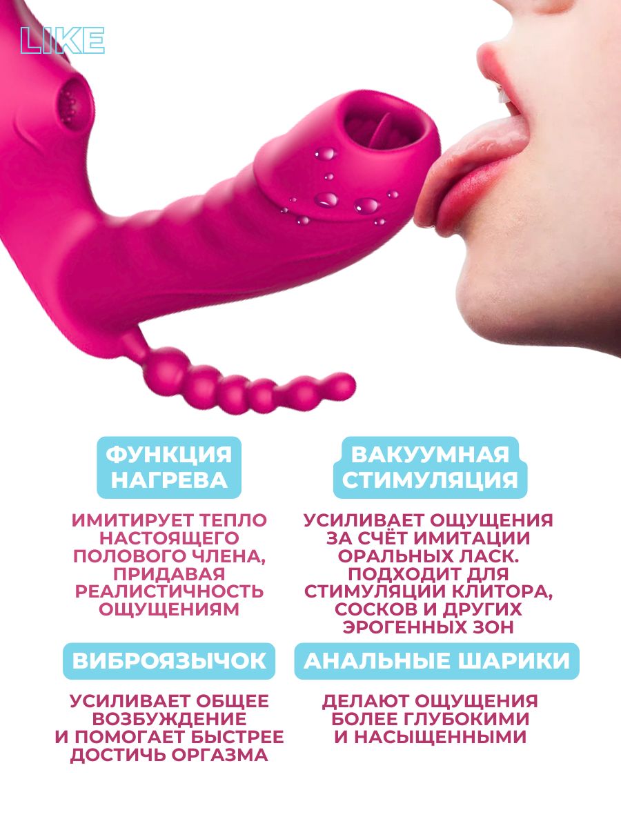 Вибратор 5в1 женский с дистанционным управлением со смартфона, розовый / виброяйцо для двоих, массажер интимный для женщин, для девушек / массажер с пультом управления 18+