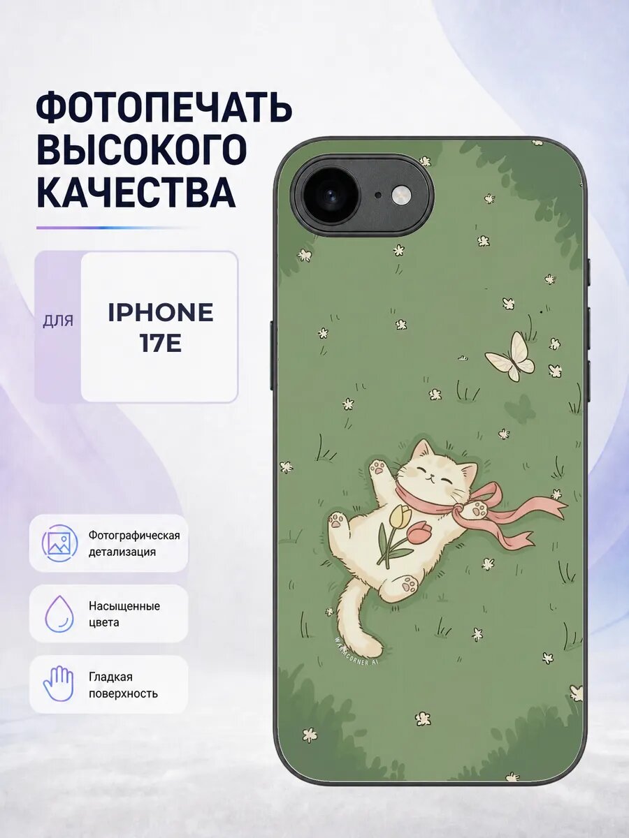 Чехол на Iphone 17e милые животные милый кавай зверята модны