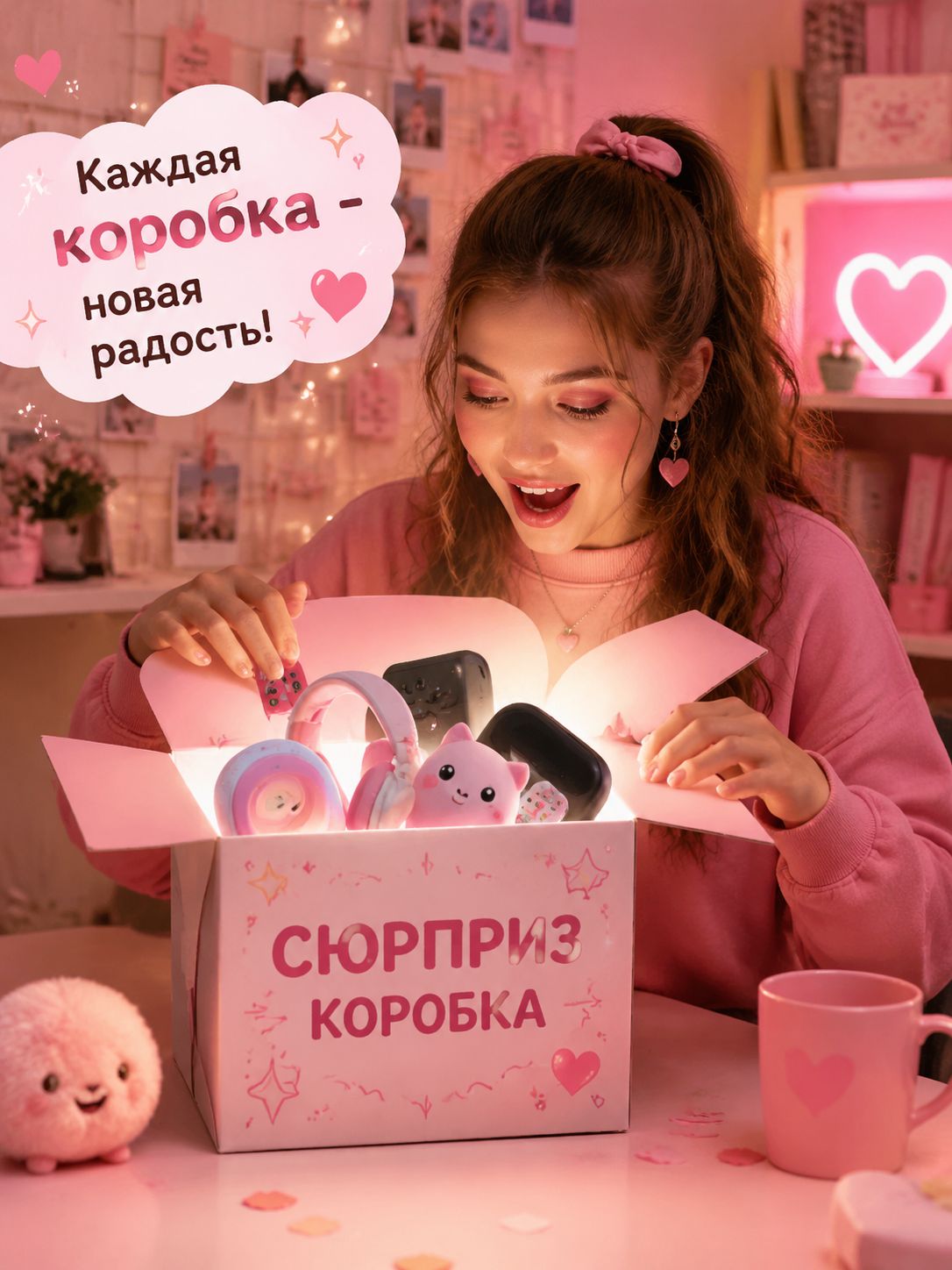 Сюрприз-бокс белый Сюрприз-бокс