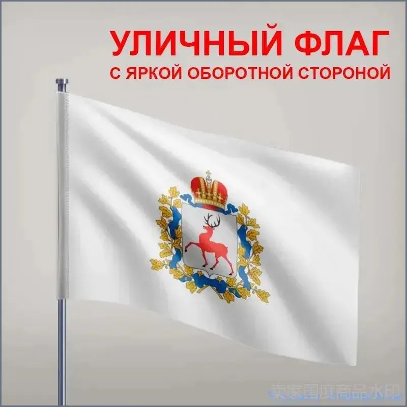 Флаг Нижегородской области,135х90 см, износостойкий