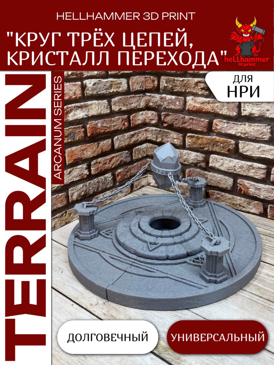 Террейн для DnD: Кристалл Перехода (Portal Crystal), для НРИ, варгейм и настольных игр