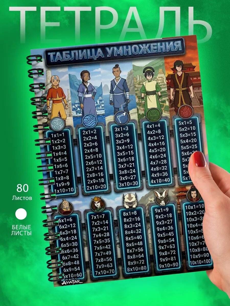 Тетрадь А5- Таблица умножения - Аватар