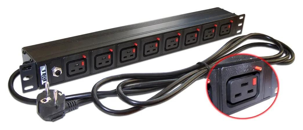 Блок распределения питания TWT-PDU-16A8C9L-3.0 8xC19