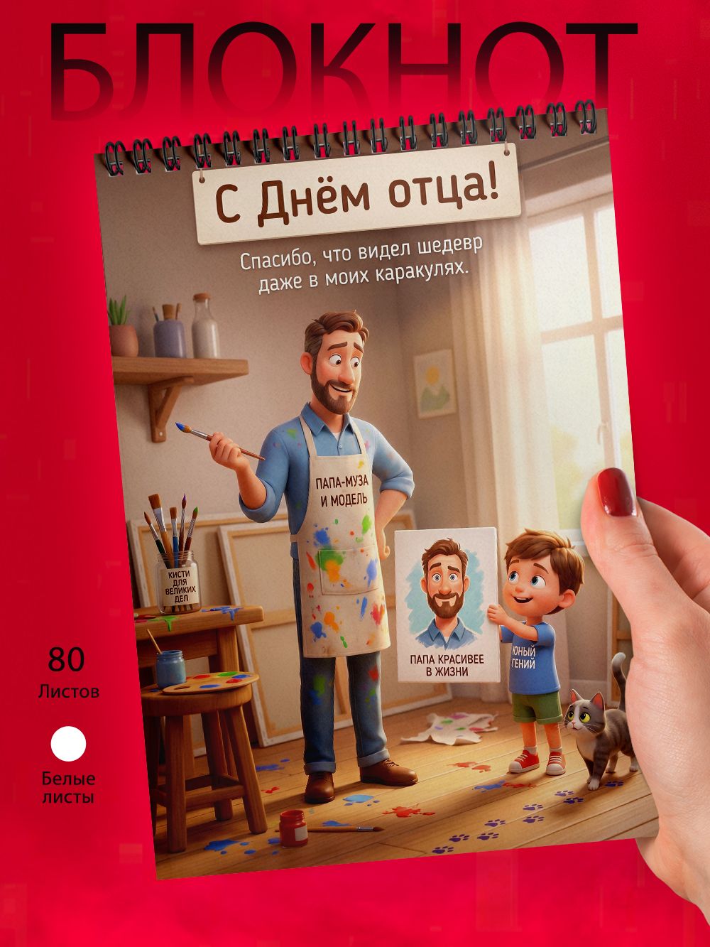 Блокнот А6 - С Днем Отца