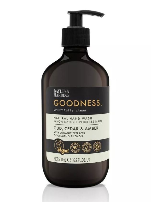 Baylis & Harding, Goodness Oud, Cedar & Amber Hand Wash, Жидкое мыло для рук, 500 мл