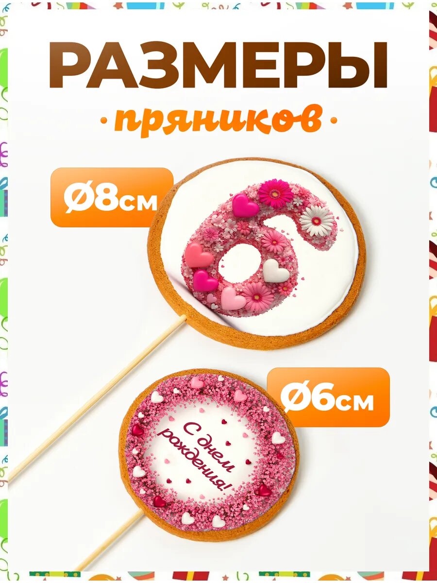 Топпер на торт 6 лет — фото 1