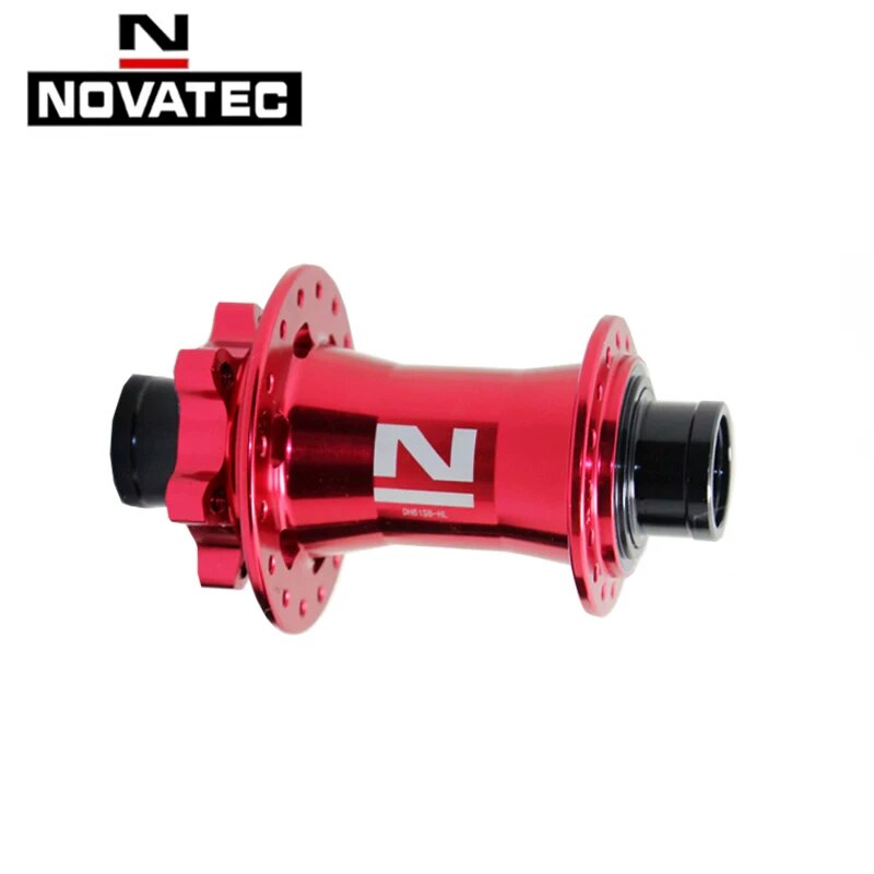 NOVATEC DH61 32H передняя втулка красная 20x110 мм для горных велосипедов, втулка колеса для трейл-райдинга