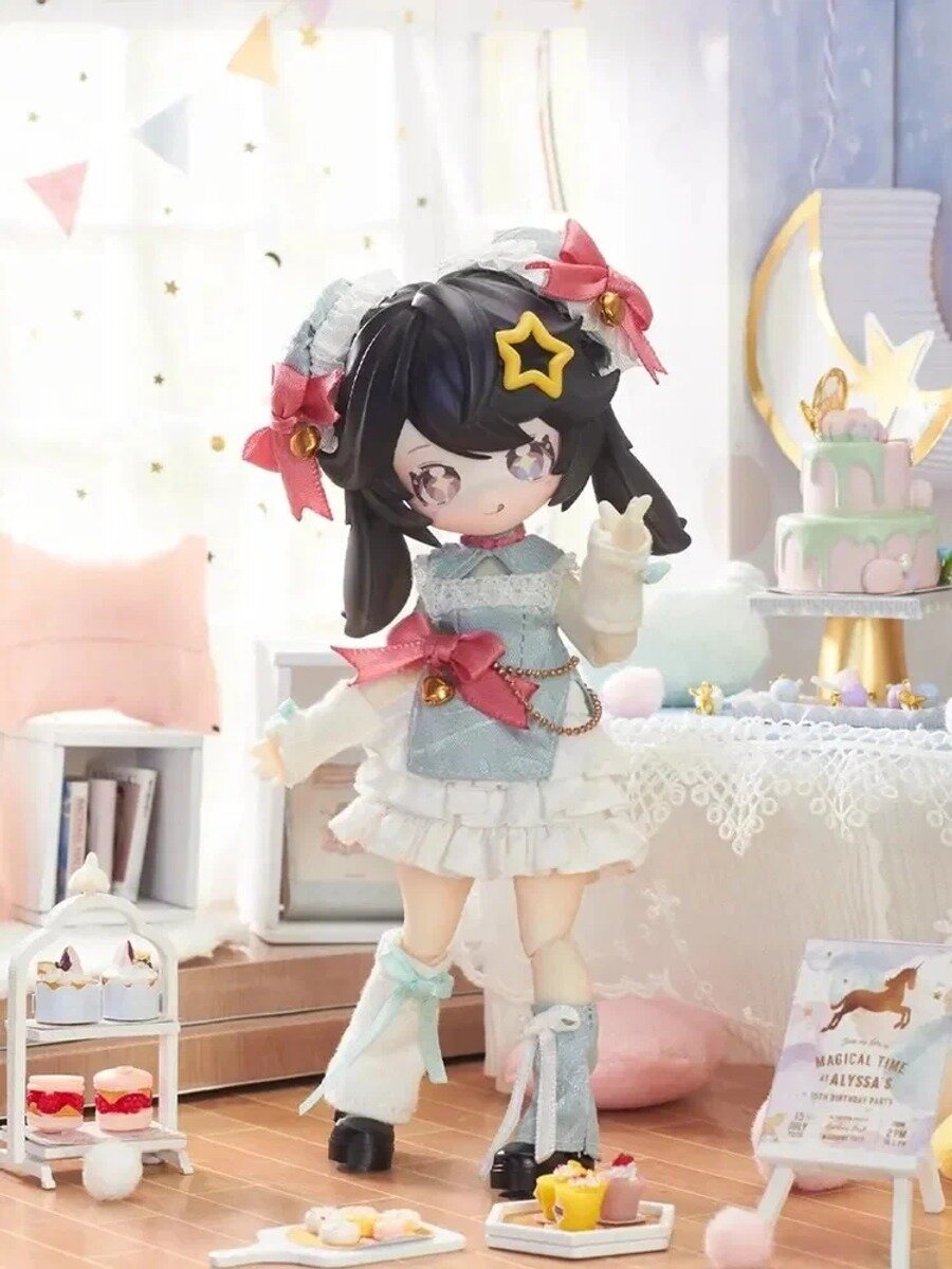 LEI-Doll Кукла BJD 1/12 шарнирная (Inedible Doll) аниме с одеждой и аксессуарами . 15 мин. BJD Кукла, Чао играет вручную