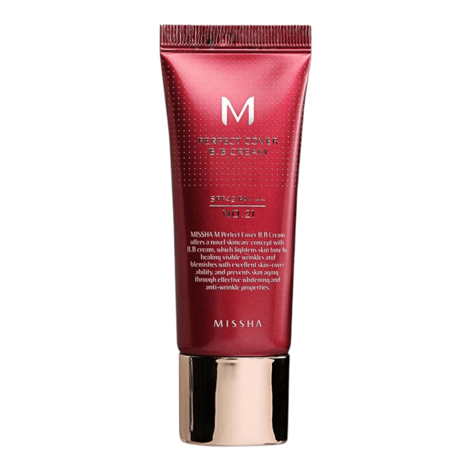 Missha Тональный BB крем MISSHA М Perfect Cover EX Идеальное покрытие, SPF42/PA+++ тон 21, 20 мл/
