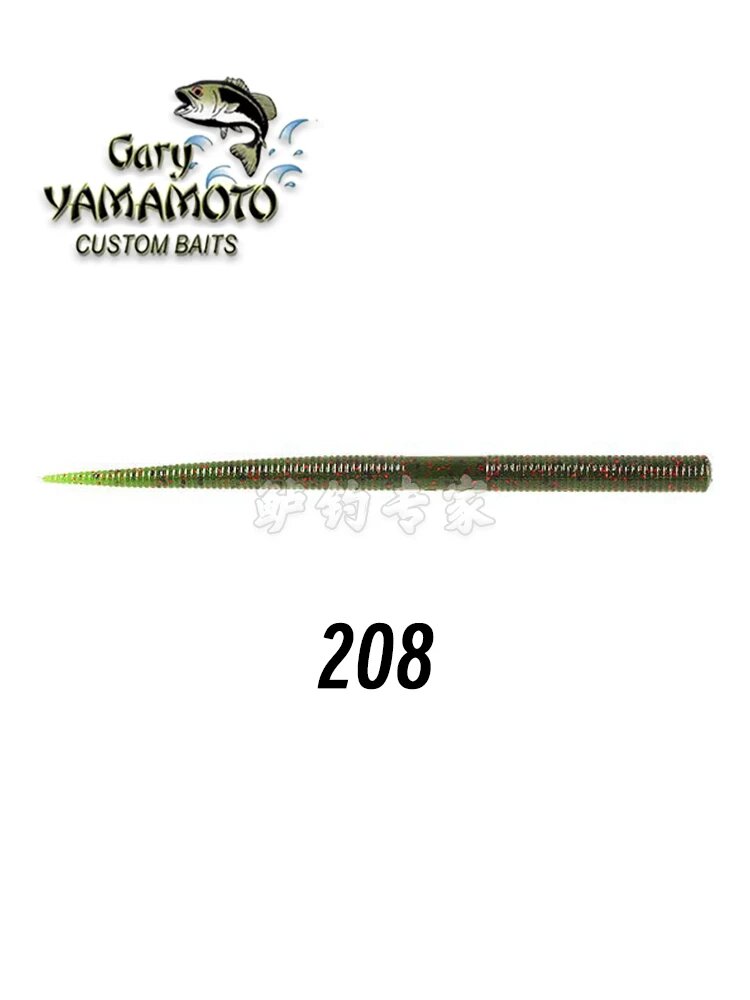 Gary Yamamoto PRO SENKO 5-дюймовая мягкая рыболовная приманка-червь для shaky head и neko rig - цвет 208, 10 шт. в