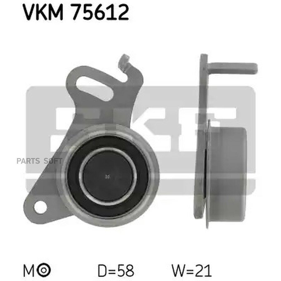 SKF VKM75612 ролик натяжной ремня ГРМ!\ Mitsubishi Pajero 2.5D/TD 86-94