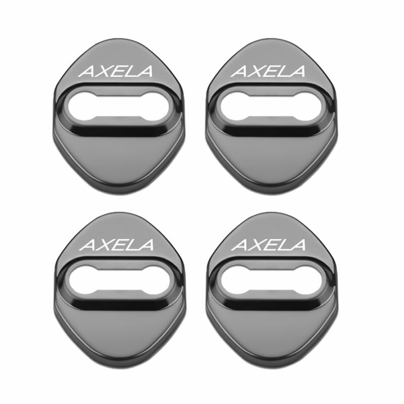 Набор из 4 шт. Защитная крышка замка двери автомобиля Mazda AXELA из нержавеющей стали