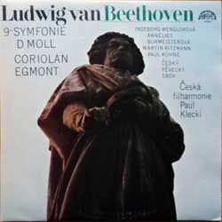 Винил LP BEETHOVEN, CESKY PEVECKY SBOR, CESKA FILHARMONIA, PAUL KLECKI '9 Symfonie D Moll/Coriolan/Egmont' (2LP-gatefold) (1964 RI 1991 Czechoslovak press, 10 8227-1012 G/8596910822716, ex+/ex)
